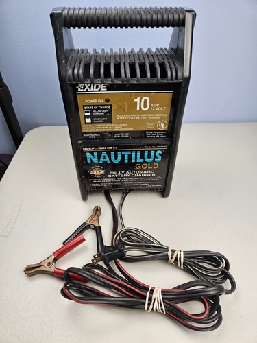 Nautilus Exide 12V 10A Automatic Battery Charger Deep Cycle Model 10904 ...