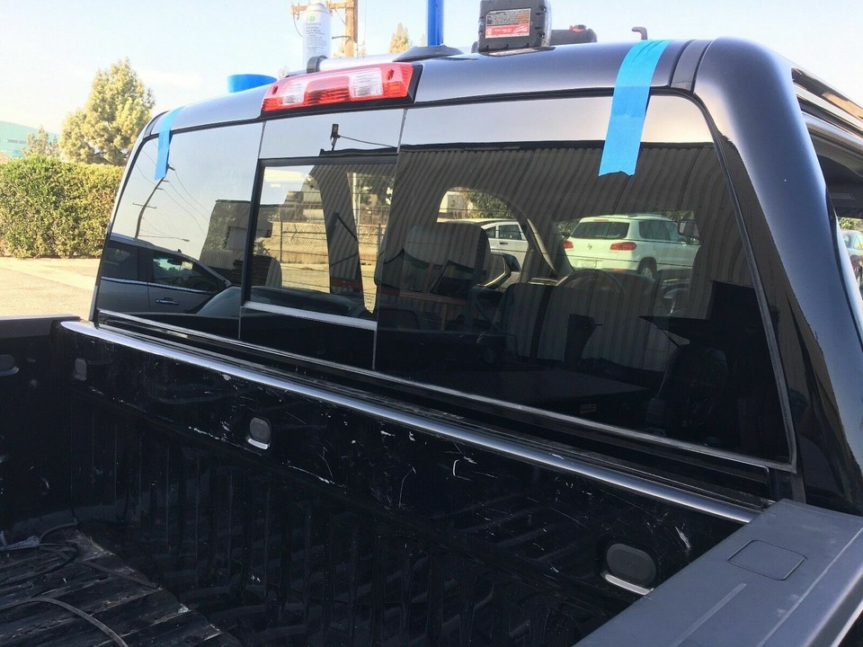 Fits 2007-2013 Chevy Silverado Rear Back Glass Manual Sliding Window ...