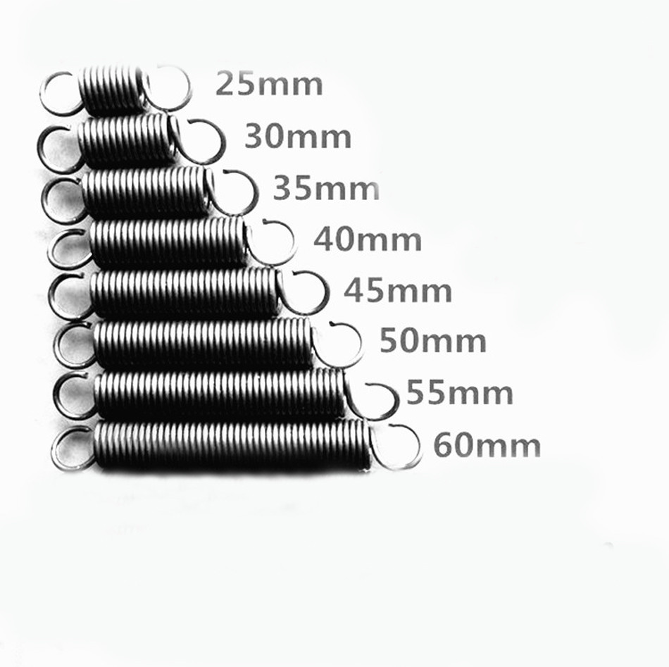 1.6mm Expansion Spring Tension Extension Expanding Springs Length 40mm ...