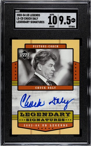 2003-04 Chuck Daly Upper Deck UD Legends Legendary Signatures AUTO #LS ...