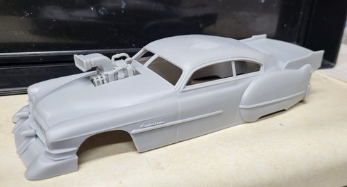 1/24 scale resin 3d printed Pro Mod 49 Cadillac Blown drag body model ...