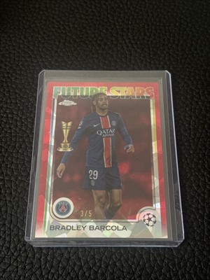 Bradley Barcola /5 Future Stars Topps Chrome Sapphire Ucc 24-25 | eBay