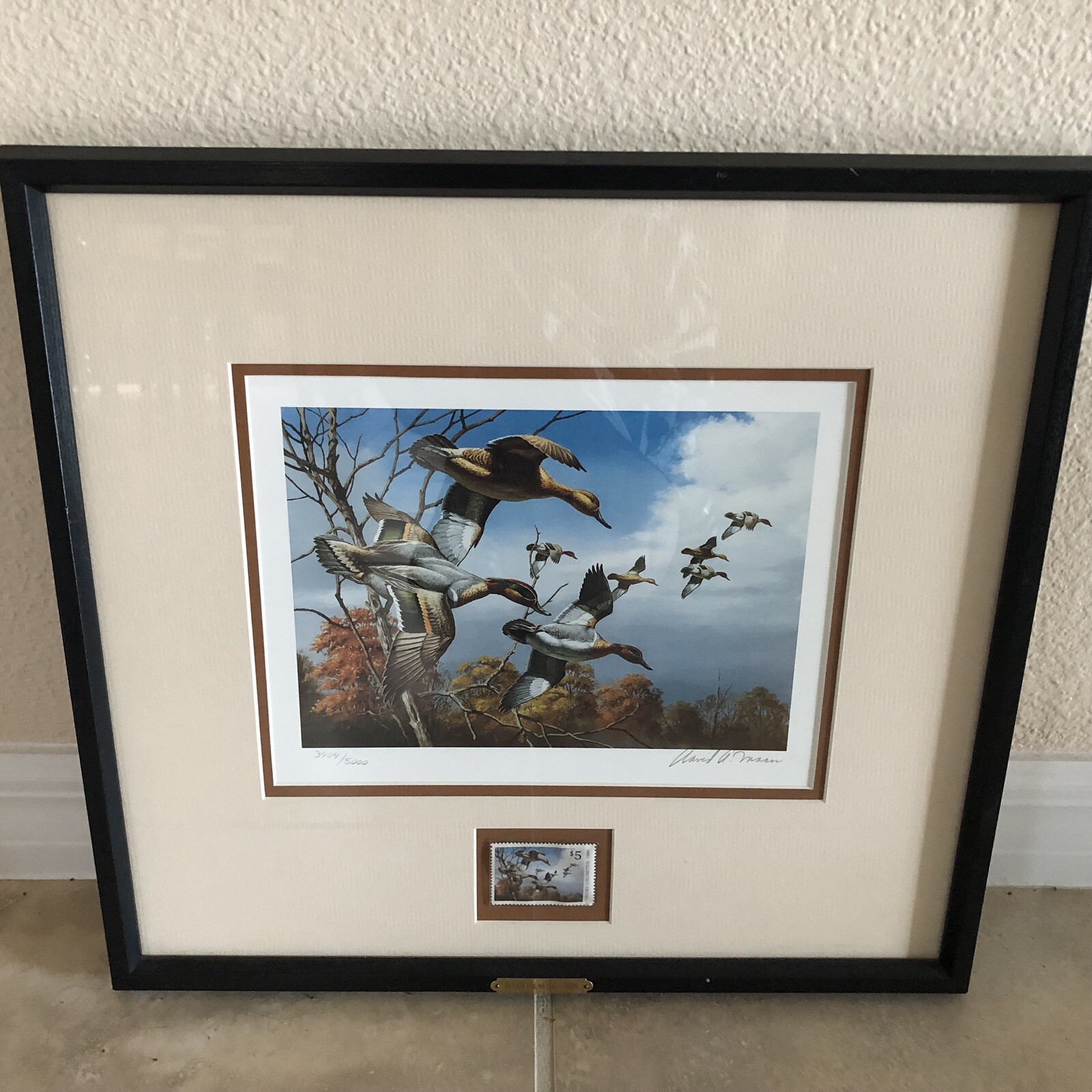 David A.Maass Third Annual Ducks Unlimited Lithograph Print & Stamp ...