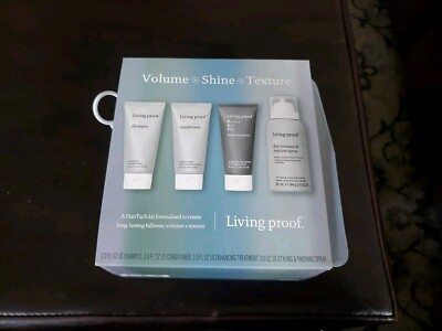 NIB - Living proof Volume + Shine + Texture (4) pc. set - Shampoo ...