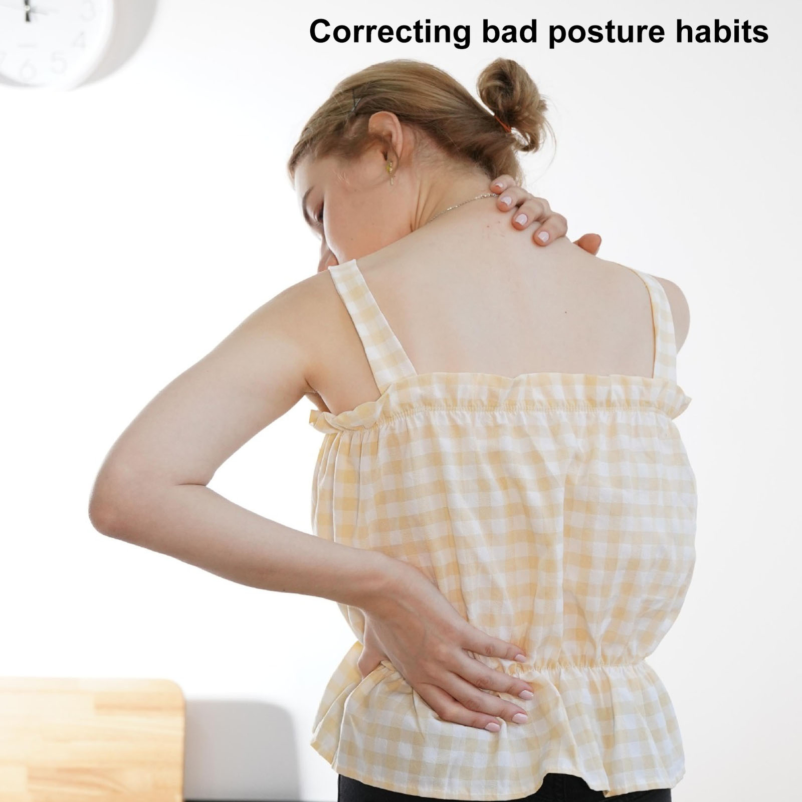 Posture Reminder Strapless Smart Sensor USB Posture Training Corrector ...