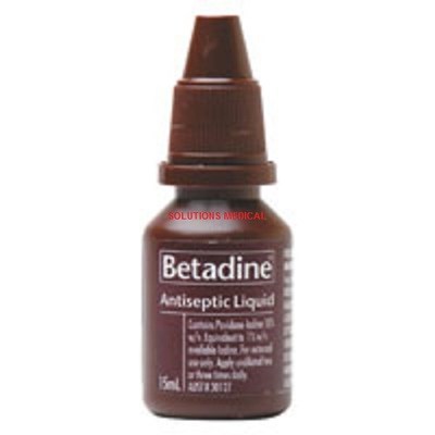 Betadine Povidone Iodine Antiseptic Solution 15ml (X1). | eBay