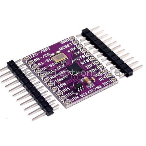 1X NEW SC16IS750 Single UART w/ I2C-Bus/SPI Interface For Industrial ...