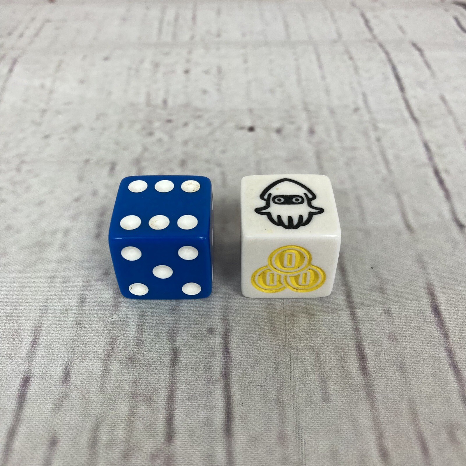 Monopoly Gamer Super Mario Game Replacement Dice Set of 2 Pieces Blue ...