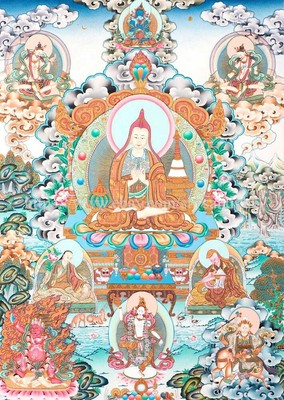 bedroom decor accessories Atisha Lama Tibetan thangka paper poster | eBay