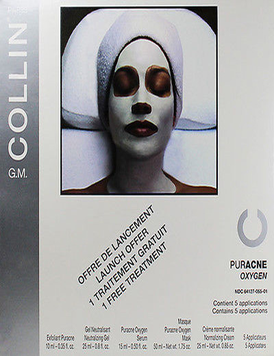 GM G.M. Collin Puracne Oxygen 5 Applications Exfoliant Puracne Kit New ...