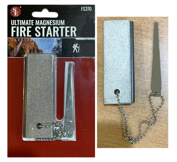 2PC Magnesium Block Flint Fire Starter Emergency Survival Camping NEW ...