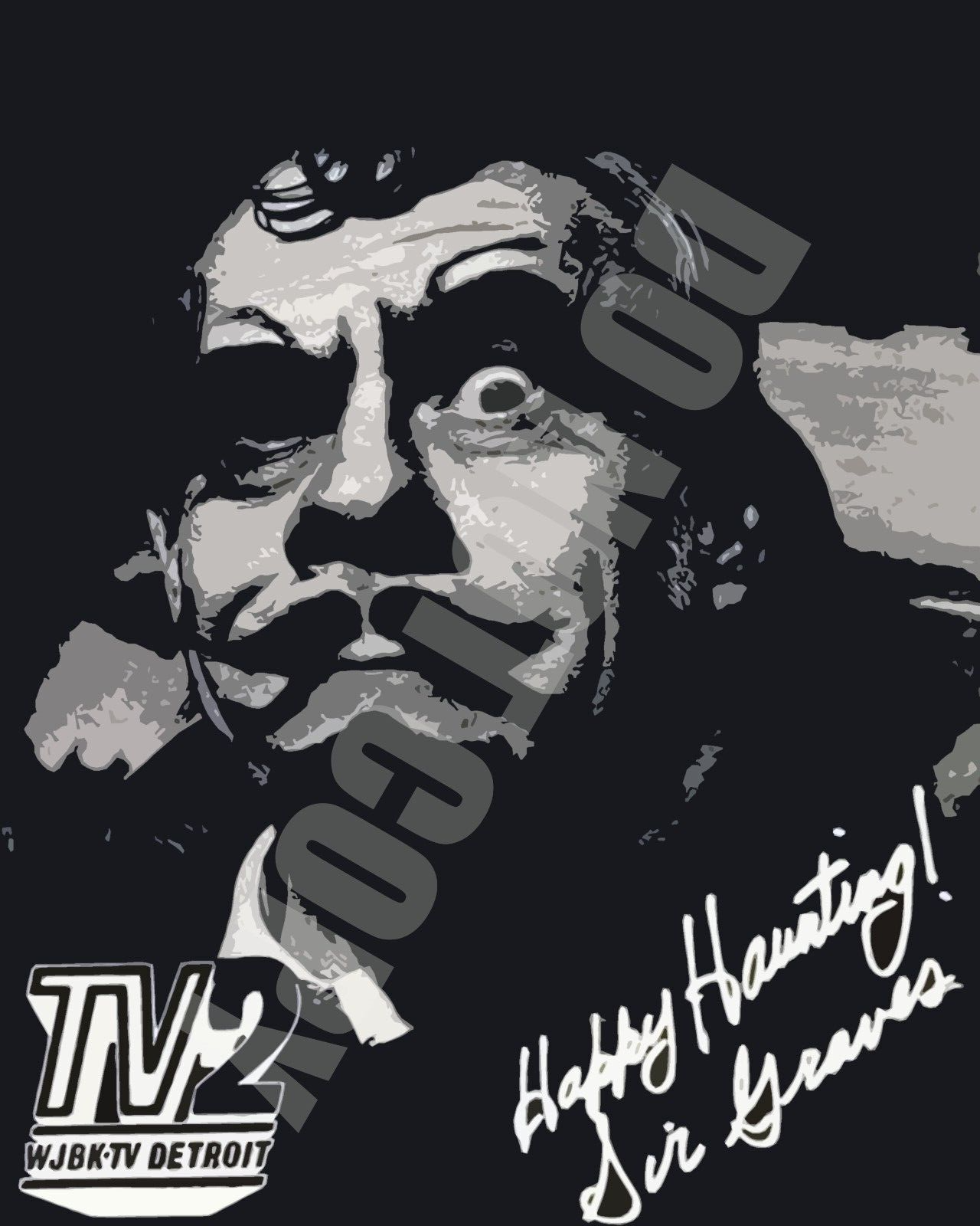 Sir Graves Ghastly TV Show Promo Press Signed WJBK TV2 Detroit Art 8x10 ...