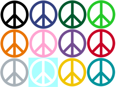PEACE SIGN ~ 4" ~ VINYL GRAPHIC DECAL / STICKER | eBay