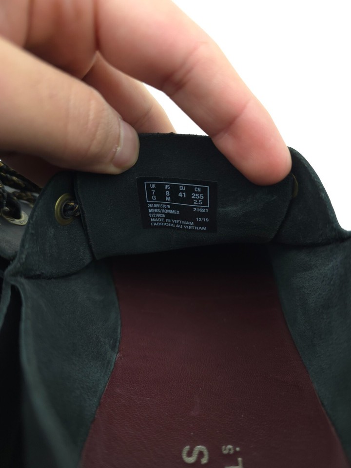 Clarks Trek Veldt Mens 8 Black Leather Orginal Oxford Shoes | eBay