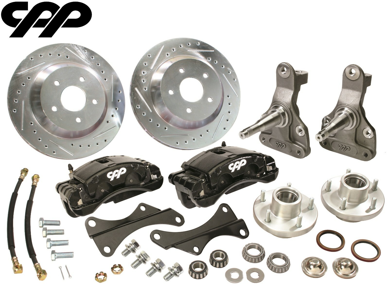 1964-72 Chevelle 13" Big Brake Disc Conversion Kit 2" Modular Drop ...