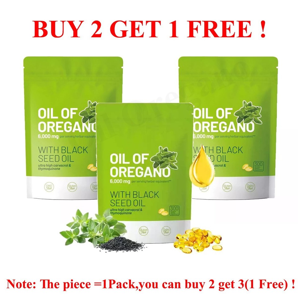 3 PC Oil Oregano Supplement 300 Caps Highly Effective Botanical Dietary ...