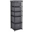 Canvas 5 Chest Of Drawer Bedroom Furniture Storage Cabinet Unit ...