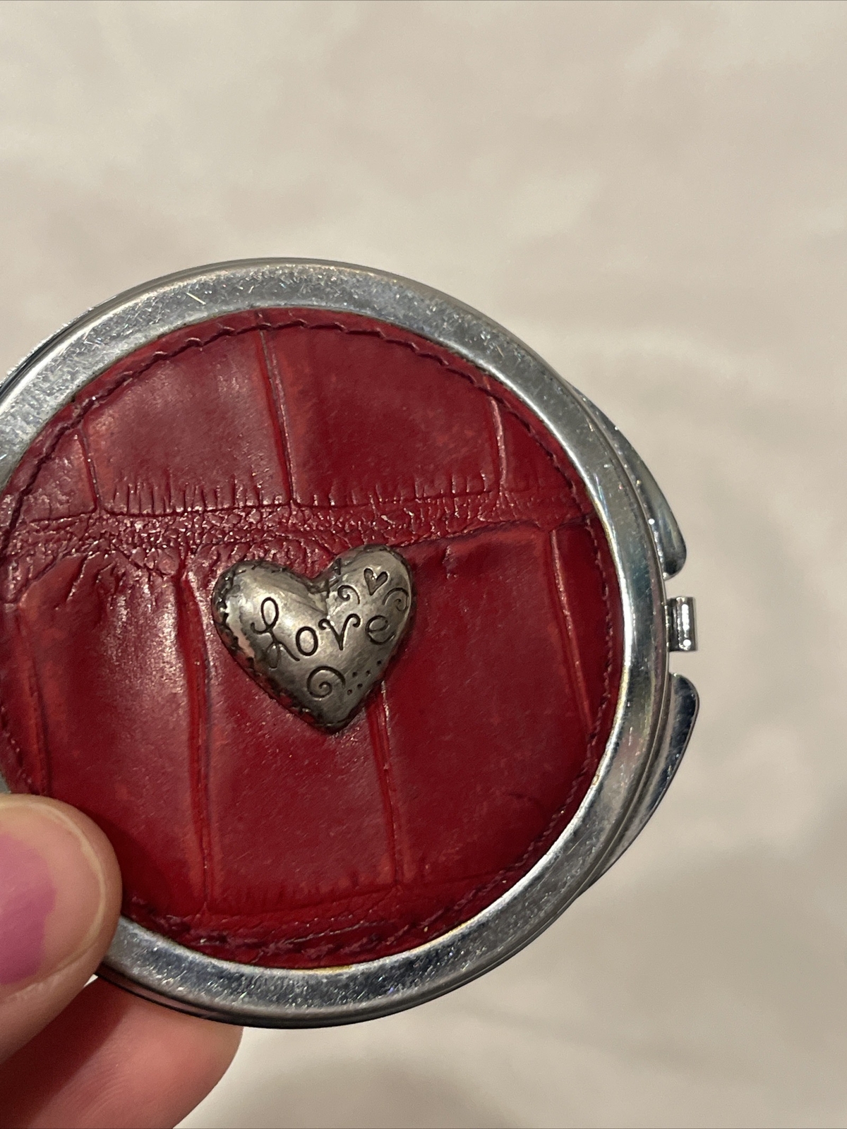Brighton HEART Dual Sided Mirror Compact, good used condition | eBay