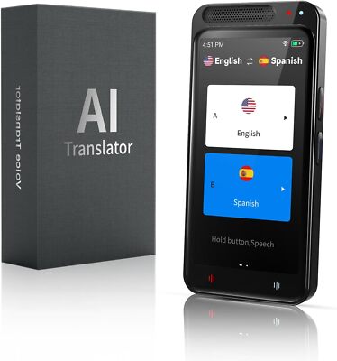 AI Translator Foreign Language Translation Device 138+ Languages Real ...