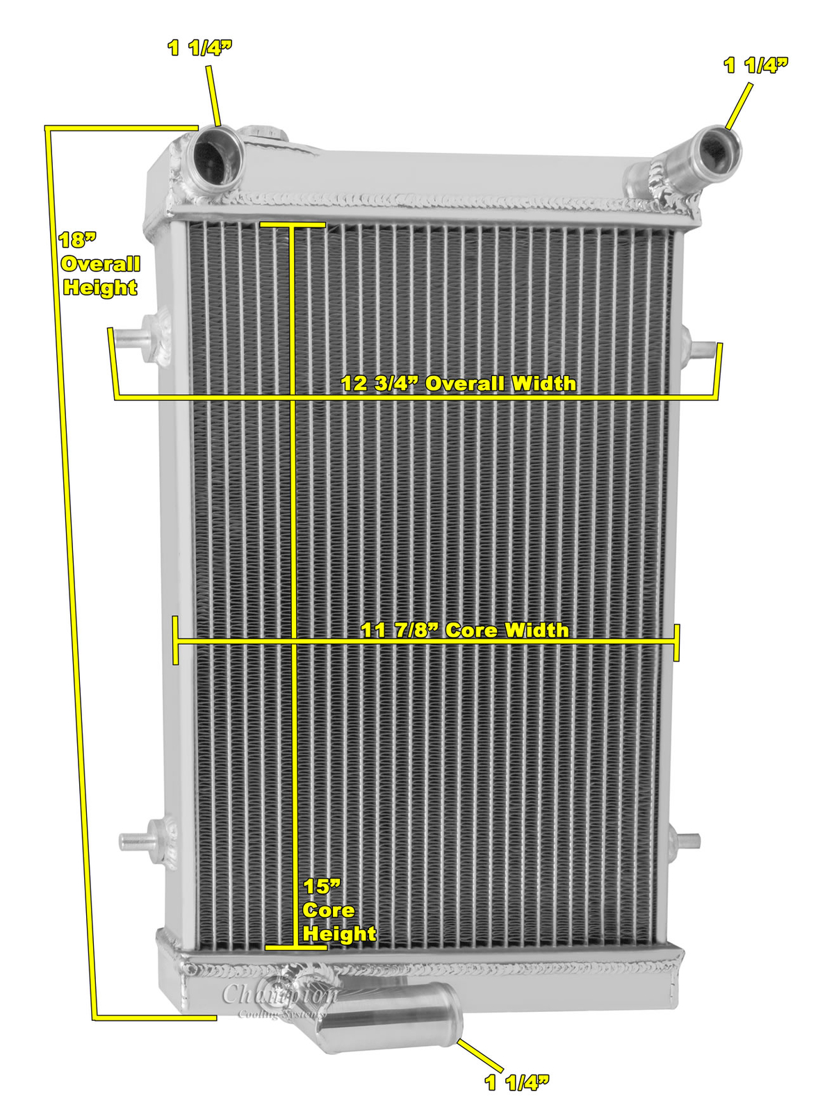 3 Row Kool Champion Radiator W/ 10" Fan for 1979 1980 Triumph Spitfire ...