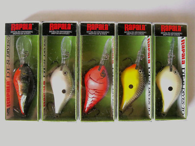Rapala Dives To DT-8 Rattlin' Fishing Lures 5 Colors Including Demon ...