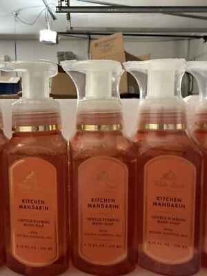 3 New KITCHEN MANDARIN BATH & BODY WORKS GENTLE FOAMING HAND SOAP WASH ...