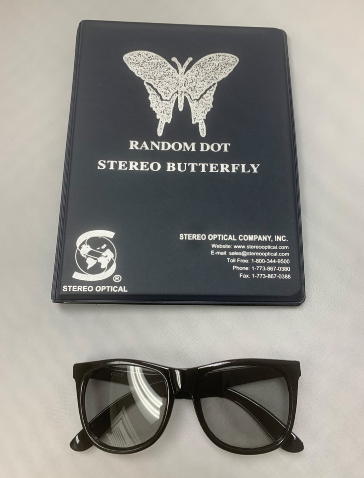 Stereo Butterfly Test complete with glasses and manual Stereo Optical ...