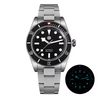 San Martin SN0008 Automatic Watch - Black White | eBay UK