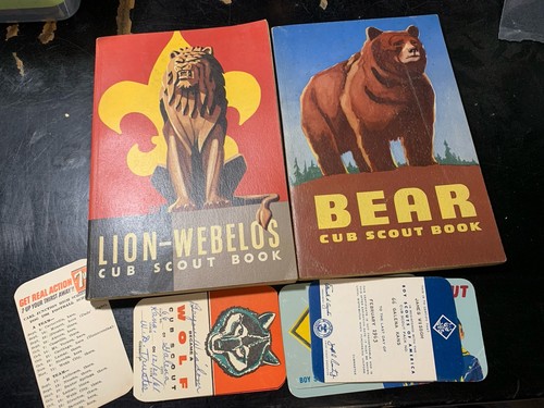 Lot of 2 Vintage 1960's Cub Scout Boy Scouts of America Handbooks BEAR ...