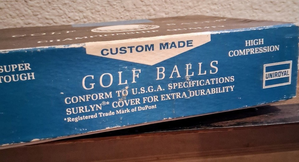 Lot of 9 Custom Made Golf Balls Cadwell Cover Liquid Center Brown ...