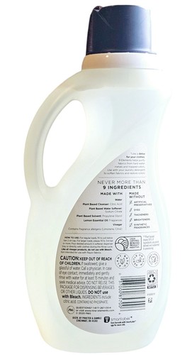 9 Elements Laundry Purifying Softener Liquid, Clear, Lemon Scent, 44 Oz ...