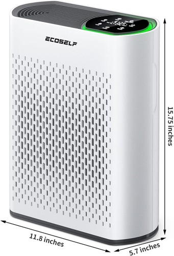 Ecoself HAP-602 True Hepa Air Purifier w/ Built-in Dust Sensor Bright White -New | eBay