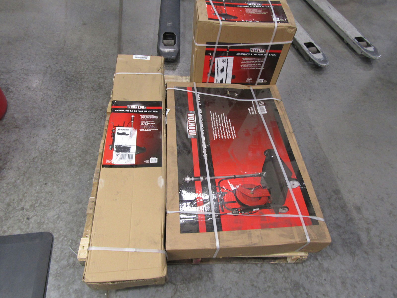 Ironton Air-Operated 5:1 Oil Pump Kit With Cart & Hose Reel 58283 | eBay