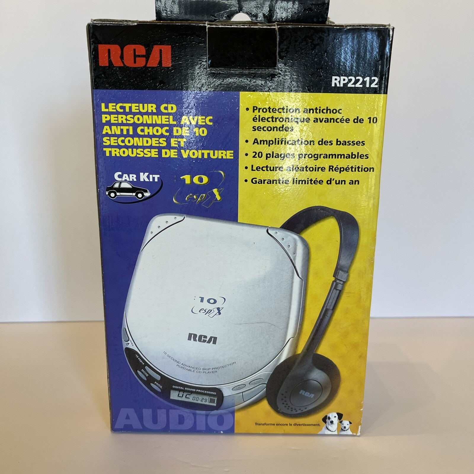 Vintage RCA RP2212 Super Slim Design Portable CD Player with Car Kit ...