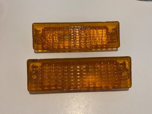 5960368 5960367 NOS GM Pair Front Parking Lamp Lens 1968 Impala Caprice ...