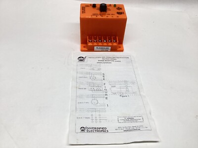 DIVERSIFIED ELECTRONINCS PHASE MONITOR SLA-440-ALE 3-POLE 430-480 VAC ...