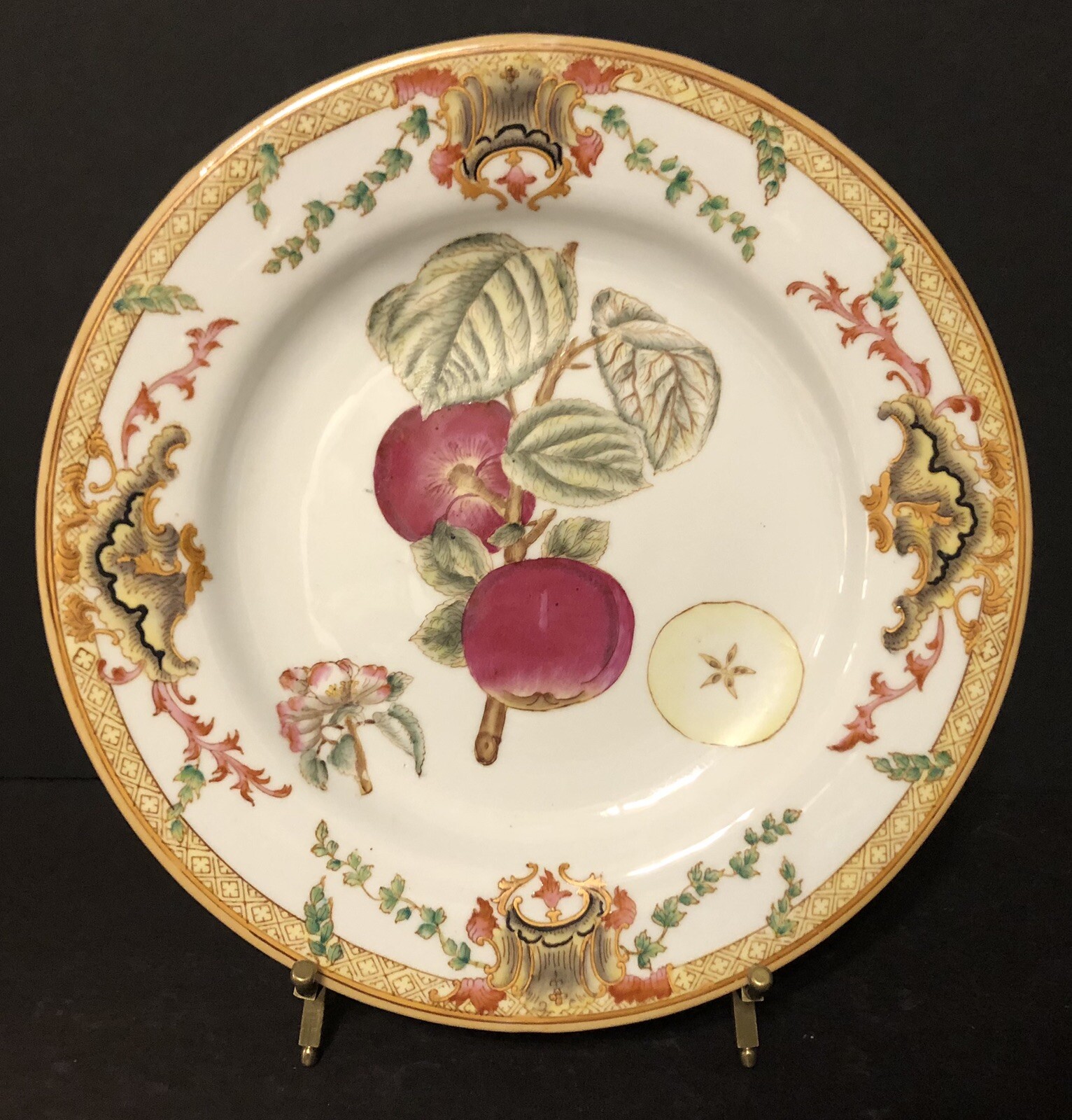 Vintage Mark Roberts Collection Hand Painted 10 1/4" Pomegranate Plate ...