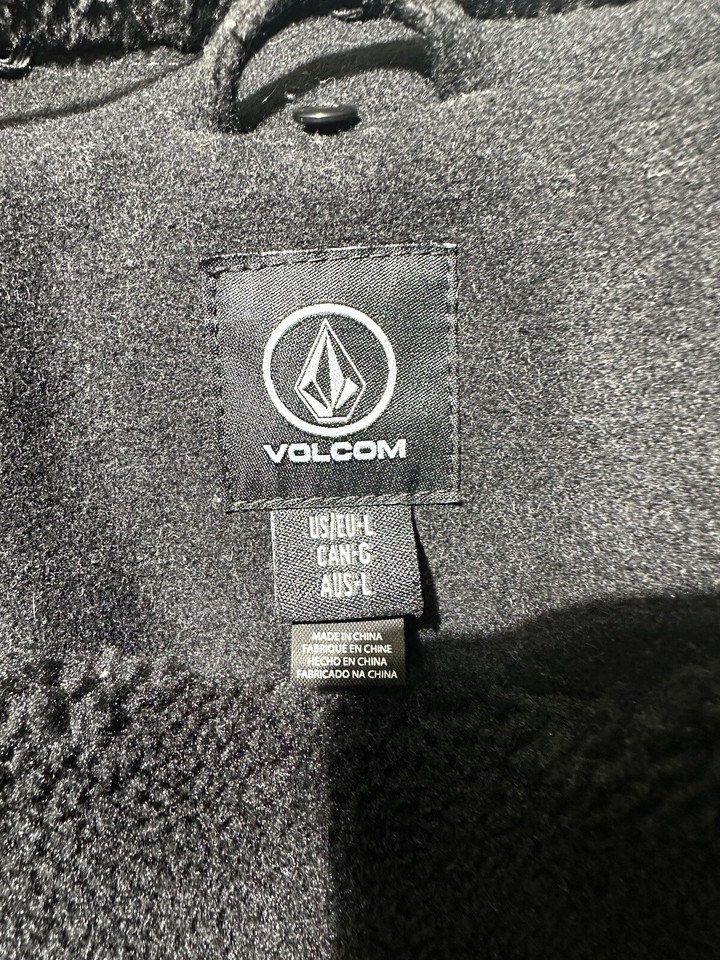 Volcom Womens Black Button Up Jacket Peacoat Cotton Size Large | eBay