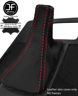 RED STITCH TOP GRAIN LEATHER MANUAL SHIFT BOOT FITS PONTIAC FIERO GT SE ...