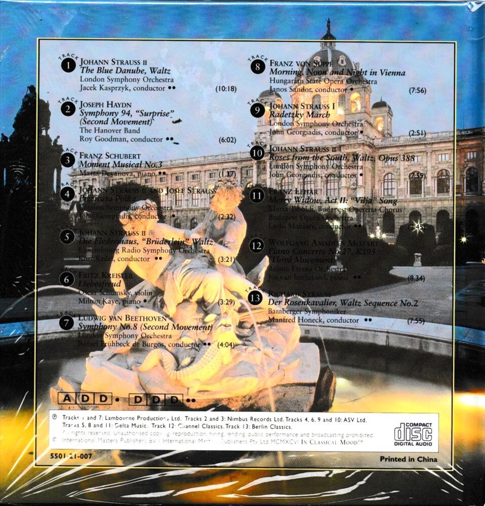 Nights In Vienna - Classical Music - Book CD | eBay