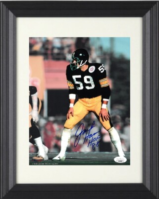 Jack Ham signed Pittsburgh Steelers NFL 8x10 Photo HOF 88 Framed- JSA ...