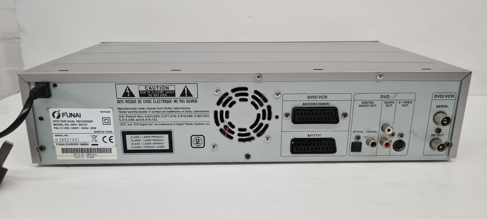 Funai VHS VCR-DVD, HD 1080p Player DUAL DECK COMBO VIDEO RECORDER WITH ...