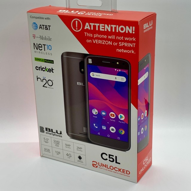 BLU C5L - 8GB - Black (Unlocked) (Dual SIM) for sale online | eBay