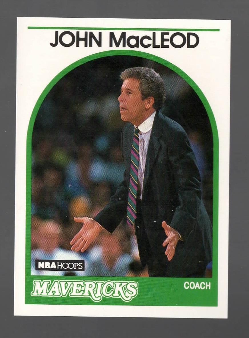 1989-90 Hoops John MacLeod Dallas Mavericks #171b Near Mint or Better ...