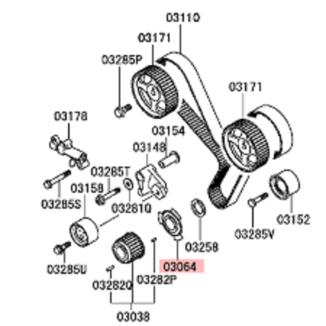 Mitsubishi Genuine OEM Pajero V6 3.0L Crankshaft Gear Sensor Blade ...