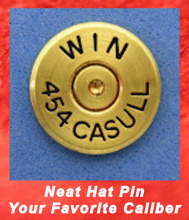 Winchester WIN 454 CASULL Brass Jacket Hat Pin Tie Tac Bullet Ammo | eBay