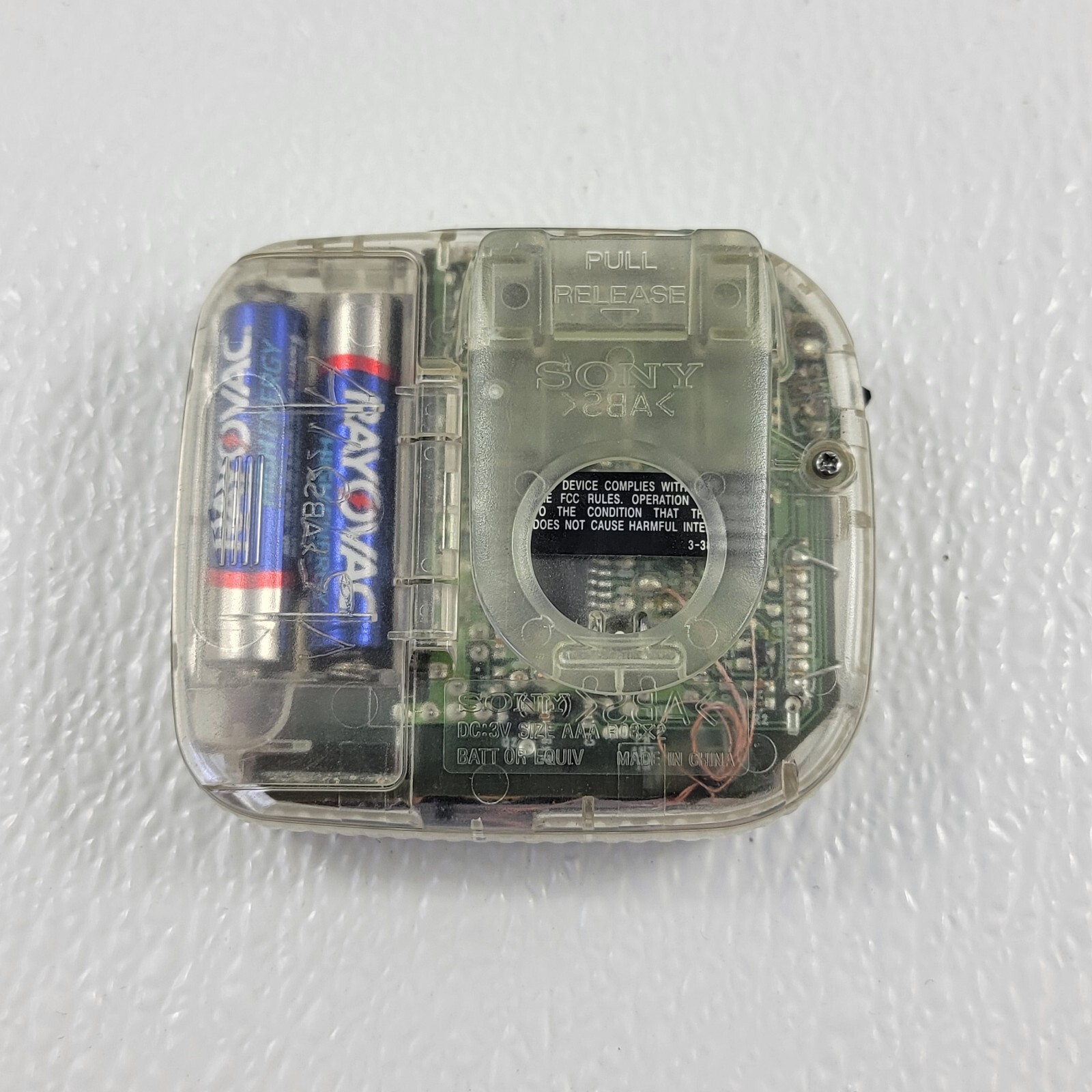 Rare Clear Sony AM/FM Walkman Model SRF-M35FP Portable Radio Prison ...