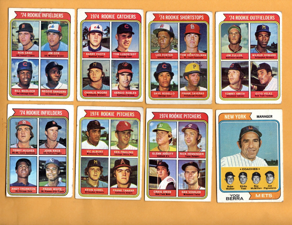 1974 TOPPS LOT 266 DIFF BENCH PALMER ROBINSON GIBSON YAZ - LOW GRADE | eBay