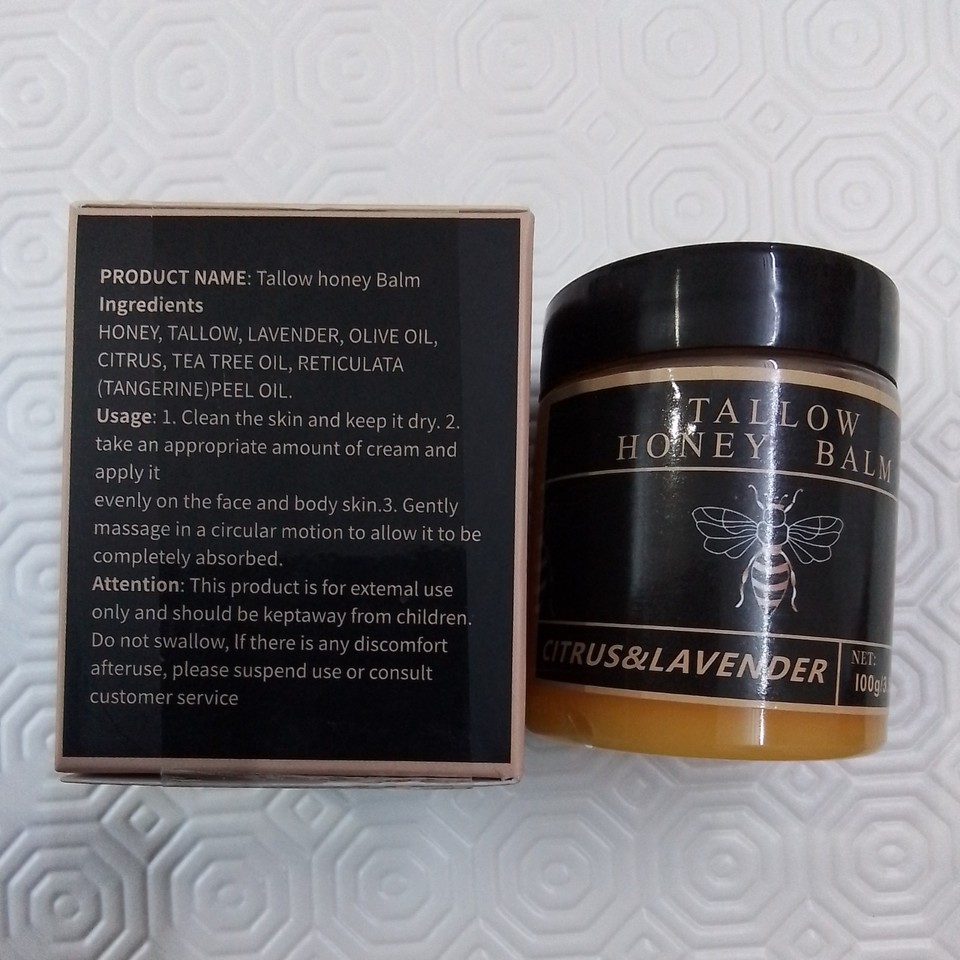 2x TALLOW HONEY BALM MOISTURISER -CITRUS & LAVENDER - 100G - Imperfect ...