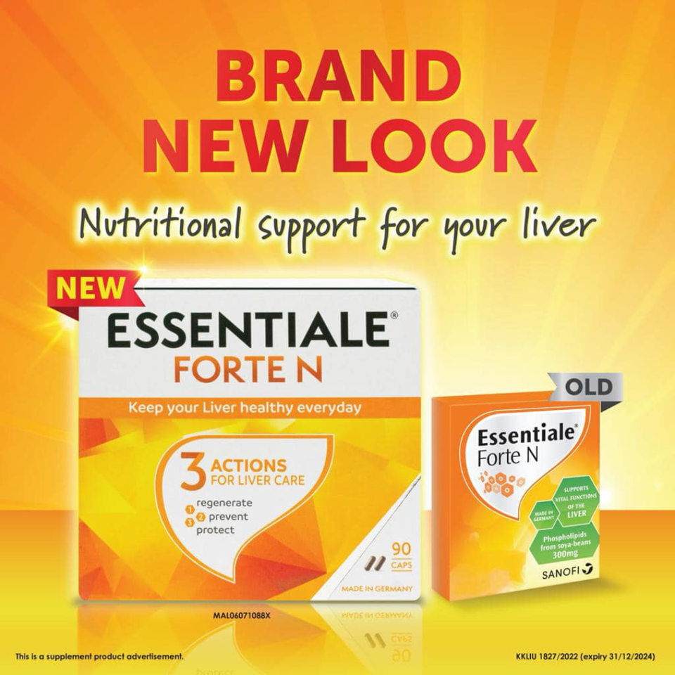 1 X Essentiale Forte N Liver Detox & Liver Tonic Supplement 90s Free ...